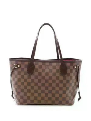 LOUIS VUITTON Damier Ebene Neverfull Pm Tote Bag - Brown