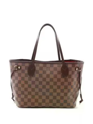 LOUIS VUITTON Damier Ebene Neverfull Pm Tote Bag - Brown