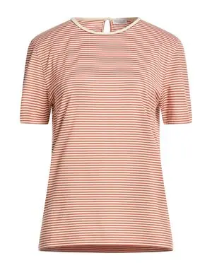 Brunello Cucinelli Striped Cotton Jersey T-shirt - Tan
