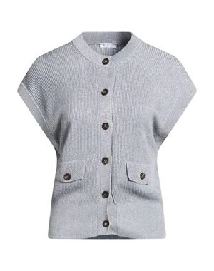 Brunello Cucinelli Cardigan Light Size Cotton, Viscose, Metallic Polyester - Grey