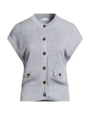 Brunello Cucinelli Light Cotton, Viscose, And Metallic Polyester Cardigan