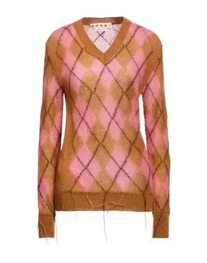 Marni Sweater Camel Size Mohair Wool, Polyamide, Wool