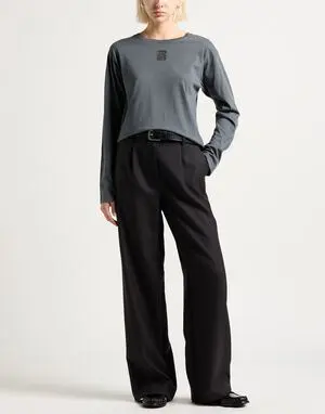 Sandro Long Sleeve Cotton T-shirt - Grey