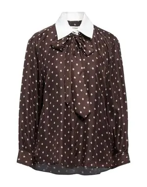 Sandro Shirt Dark Size Silk