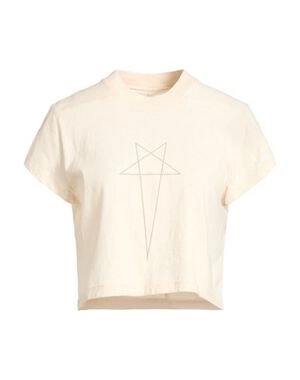 Rick Owens T-shirt Cream Size Cotton - White