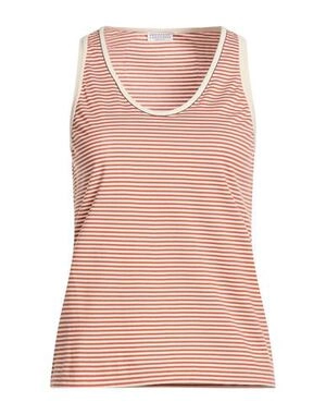 Brunello Cucinelli Tank Top Brick Size Cotton - Red