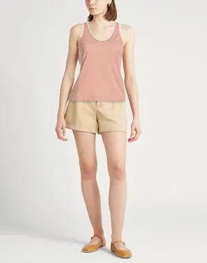 Brunello Cucinelli Striped Cotton Tank Top - Red