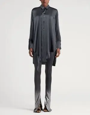 MAISON MARGIELA Acetate & Viscose Satin Shirt - Grey