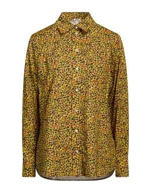 INES DE LA FRESSANGE PARIS Cotton Poplin Floral Print Shirt - Yellow