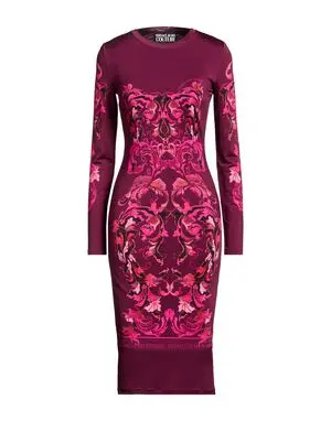 Versace Bodycon Midi Dress With Signature Print