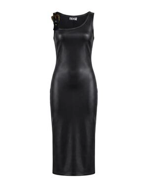 Versace Midi Dress Size Polyester, Elastane - Black