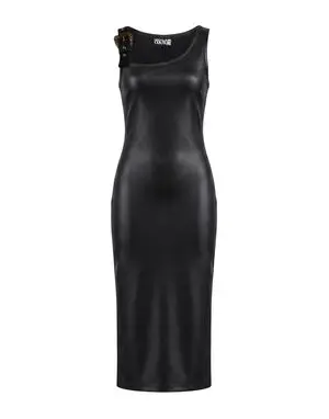 Versace Midi Dress Size Polyester, Elastane