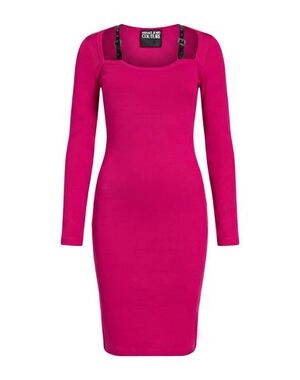 Versace Midi Dress Fuchsia Size Cotton, Elastane - Pink