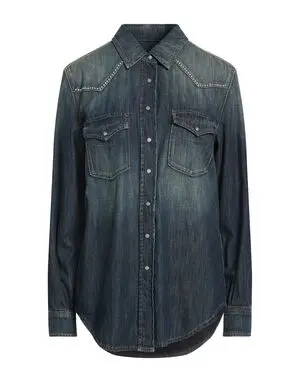 DONDUP Denim Shirt With Stud Embellishments