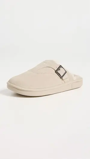 BRUNCH Amour Suede Shearling Slippers