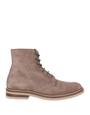 Brunello Cucinelli Ankle Boots Taupe Size Leather - Grey