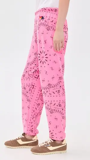 Aviator Nation Bandana Print Sweatpants
