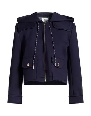 Sandro Jacket Midnight Size Viscose, Elastane