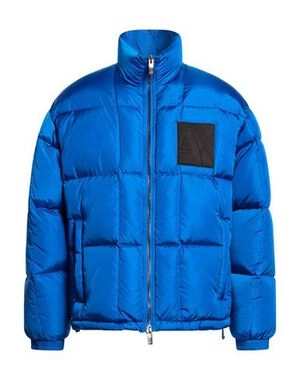 Armani Exchange Quilted Puffer Jacket - Bright Blue