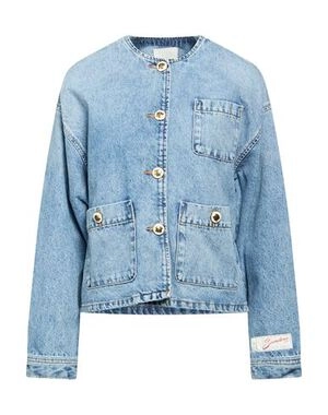 Sandro Denim Outerwear Size Cotton - Blue
