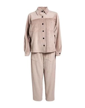 SHIRTAPORTER Suit Taupe Size Polyester, Nylon, Elastane