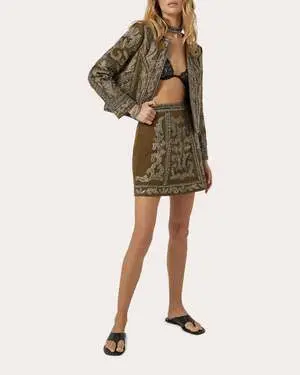 SCARLETT POPPIES Timme Embellished Twill Jacket