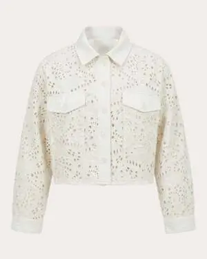 SCARLETT POPPIES Liora Embroidered Twill Jacket