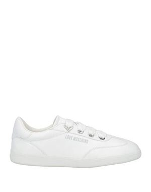 Moschino Sneakers Size Calfskin - White