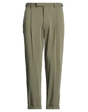 PAOLONI Tapered Twill Stretch Wool Blend Pants