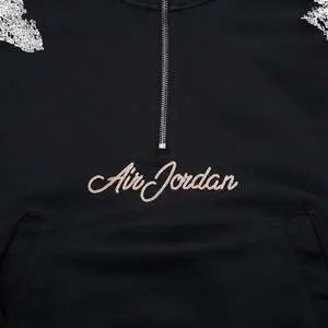 JORDAN Remastered Half Zip Jacket Pullover 'black Smoke Grey
