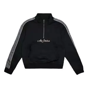 JORDAN Remastered Half Zip Jacket Pullover 'black Smoke Grey - Black/smoke Grey