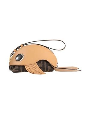 Fendi Woman Handbag Camel Size - Textile Fibers Camel