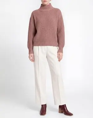 ARAGONA Turtleneck Light Brown Size Cashmere