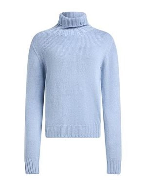 ARAGONA Turtleneck Sky Size Cashmere - Blue