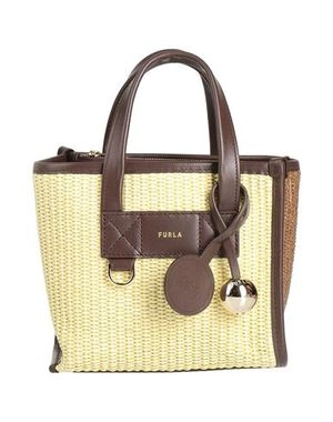 Furla Handbag Sky Leather, Cotton, Polyamide - Yellow