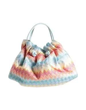 Missoni Maxi Hobo Bag In Sky Textile Fibers
