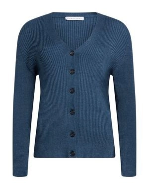 CARACTÈRE Woman Cardigan Grey Size M Viscose, Polyester, Polyamide Blue