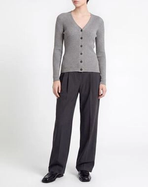 CARACTÈRE Cardigan Size Viscose, Polyester, Polyamide - Grey