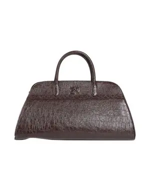 ERMANNO FIRENZE Crocodile-effect Tote Bag - Brown