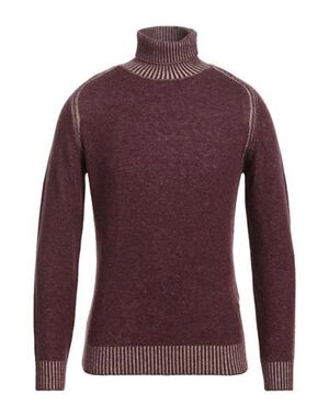 MOORER Turtleneck Burgundy Size Virgin Wool