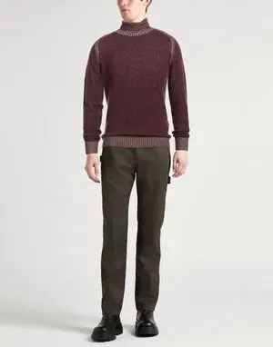 MOORER Turtleneck Burgundy Size Virgin Wool