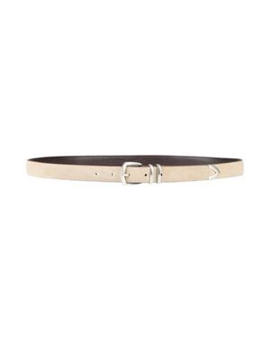 Eleventy Belt Size Leather - Beige