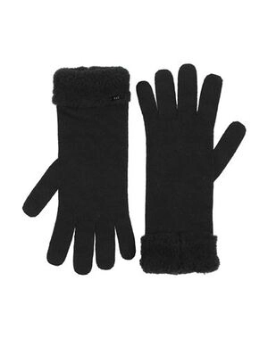 Hogan Gloves Size Polyester, Virgin Wool, Polyamide, Viscose - Black