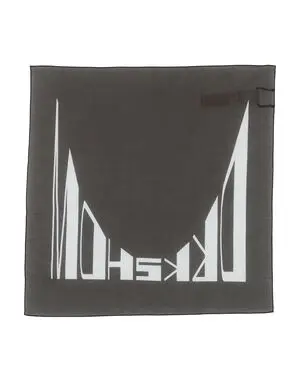 Rick Owens Scarf Charcoal Cotton
