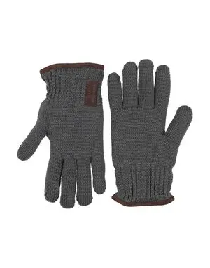 Paul & Shark Gloves Size Virgin Wool, Lambskin - Grey