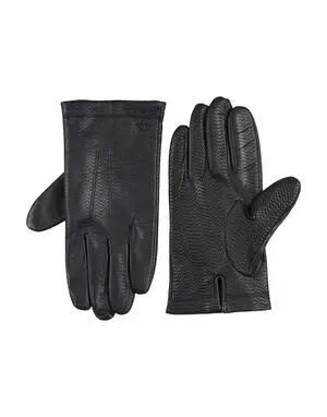 Emporio Armani Gloves Size Lambskin - Blue