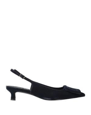 BIBI LOU Midnight Textile Fibers Slingback Pumps