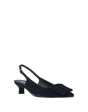 BIBI LOU Midnight Textile Fibers Slingback Pumps