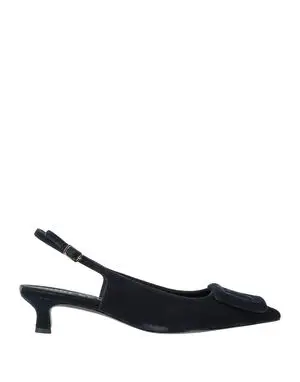 BIBI LOU Midnight Textile Fibers Slingback Pumps