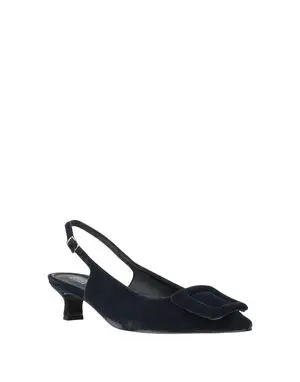 BIBI LOU Midnight Textile Fibers Slingback Pumps